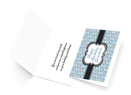 Happy Birthday Greeting Card For Grandson | Made in America | Eco-Friendly | Thick Card Stock with Premium Envelope 5in x 7.75in | Packaged in Protective Mailer | Prime Greetings