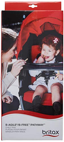 Britax Child Tray for Single B-Agile, B-Free and Pathway Strollers, Black, 1 Count (Pack of 1)