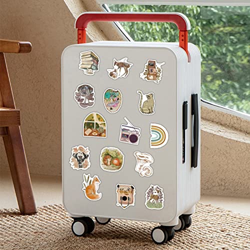 50PCs Colorful PVC Luggage Cup Computer Desktop Stickers Waterproof Stickers Photo Booth Camera Set (White, One Size)