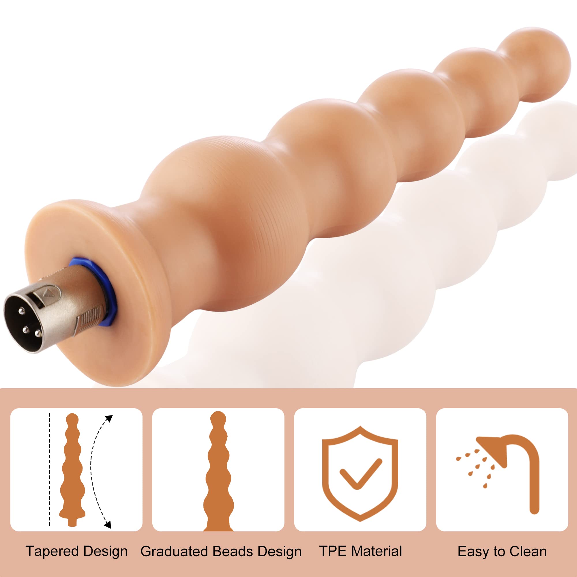 3XLR Connector Sex Machine Attachments Realistic Dildos