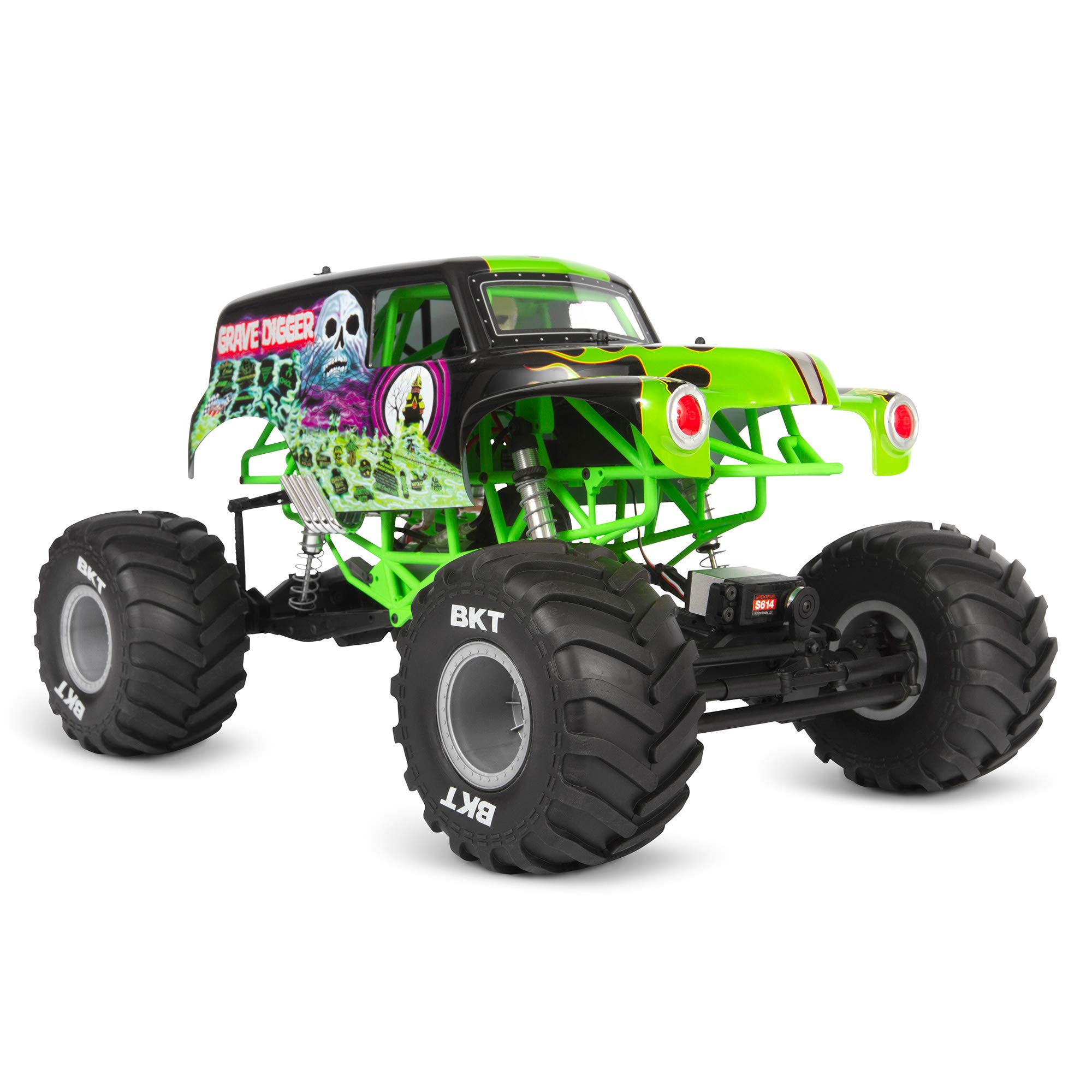Axial SMT10 Grave Digger RC Monster Truck RTR with 2.4GHz Radio Transmitter System (Battery and Charger Not Included): 1/10 Scale AXI03019, Black & Green