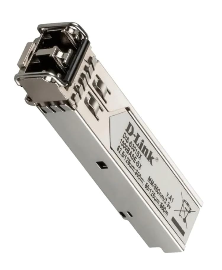 D-Link 1-Port Mini-GBIC SFP to 1000BaseSX Multi-Mode 550M Fiber Transceiver - (DIS-S301SX)