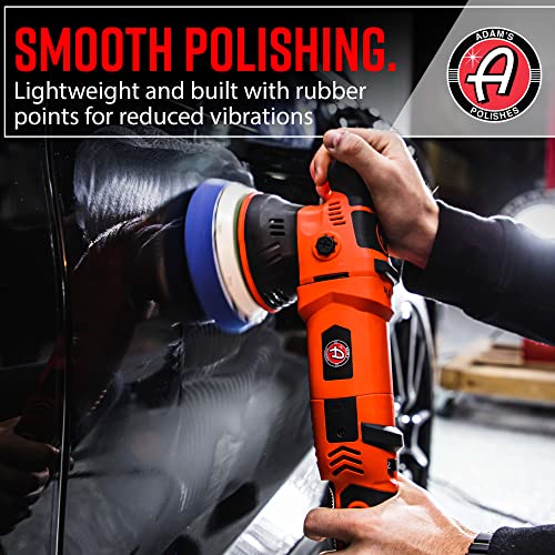 Adam’s SK Pro 15mm Car Polisher Kit (7 Item) - Professional Buffer Polisher for Car Detailing | Use W/Car Polish, Polishing Compound, or Car Scratch Remover | Car Wash Clay Bar Ceramic Coating