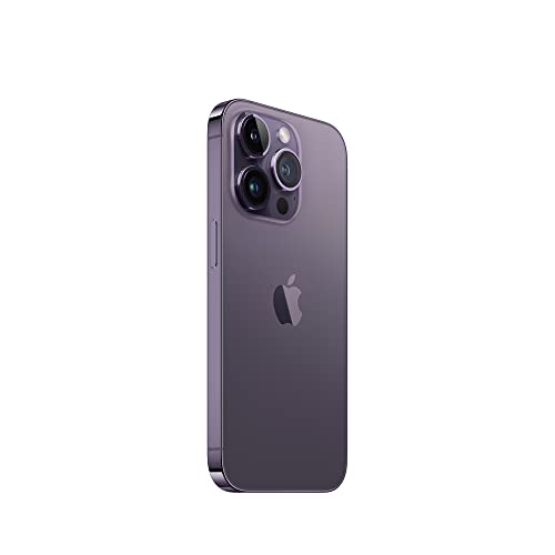 Apple iPhone 14 Pro, 128GB, Deep Purple - Unlocked (Renewed)