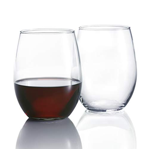 ARC International Cachet 21 Ounce Stemless Wine Glass, Set of 4, 4 Count (Pack of 1), Clear