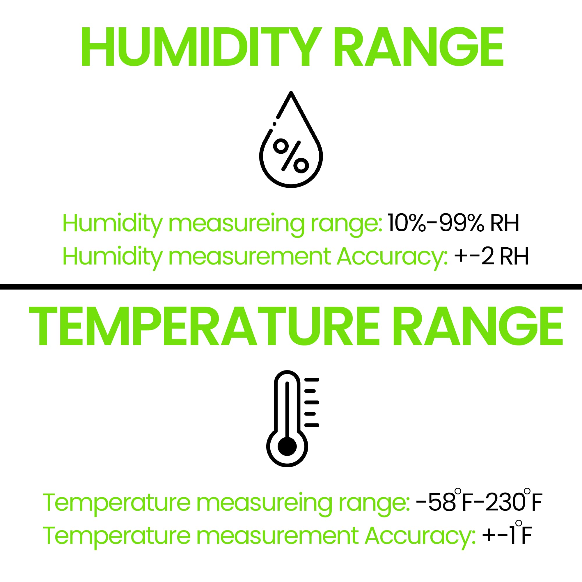 4-Pack Mini Digital Electronic Temperature Humidity Gauge Meters Indoor Thermometer Hygrometer LCD Display Fahrenheit (℉) for Mason Jars, Growing, Curing, Harvesting, Greenhouse, Garden, Humidors