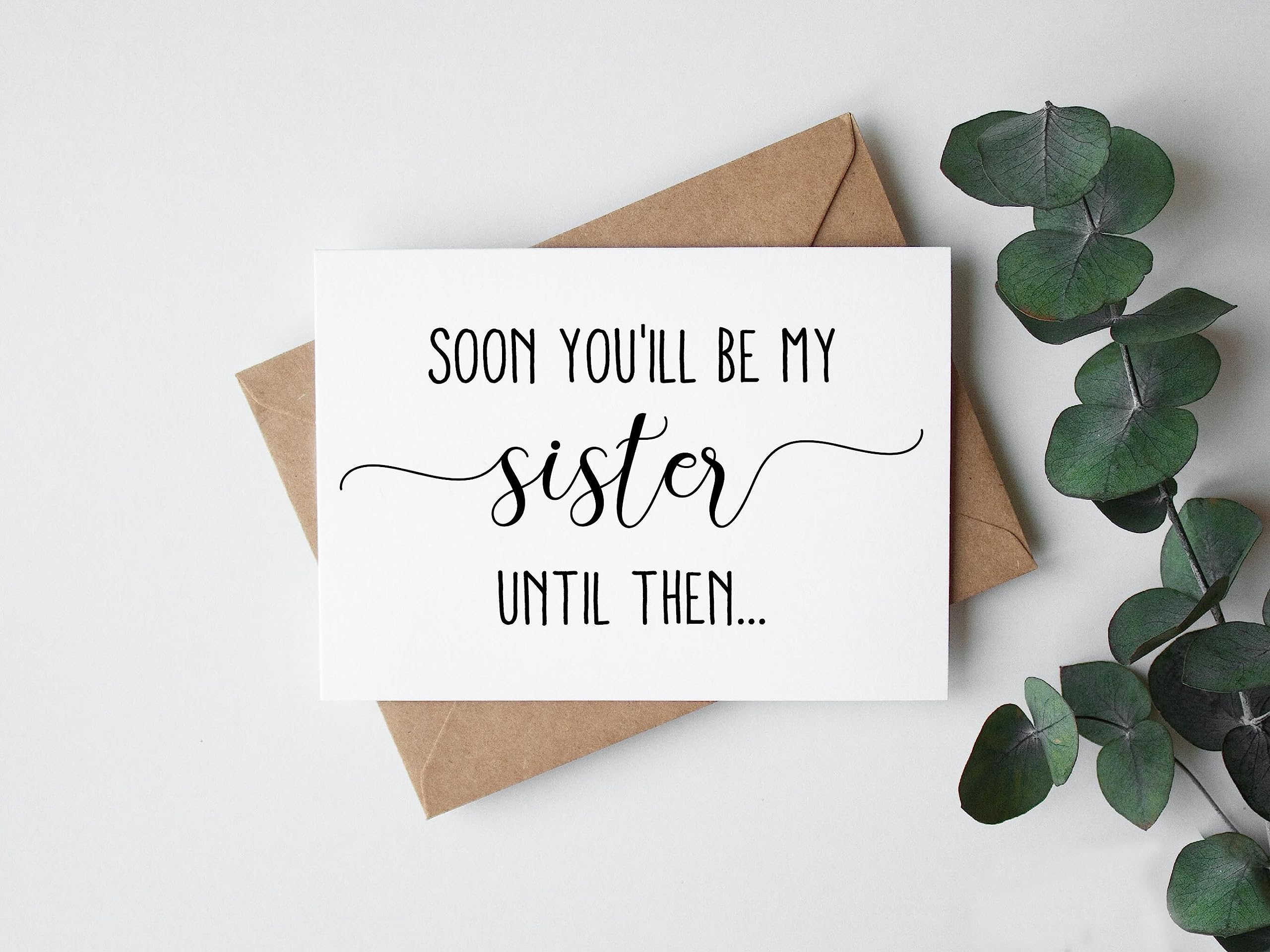 AcevedoDesign Bridesmaid Proposal Card - Will You Be My Bridesmaid Card - Bridesmaid Proposal Gift - Soon You Will Be My Sister In Law Gift - Wedding Card