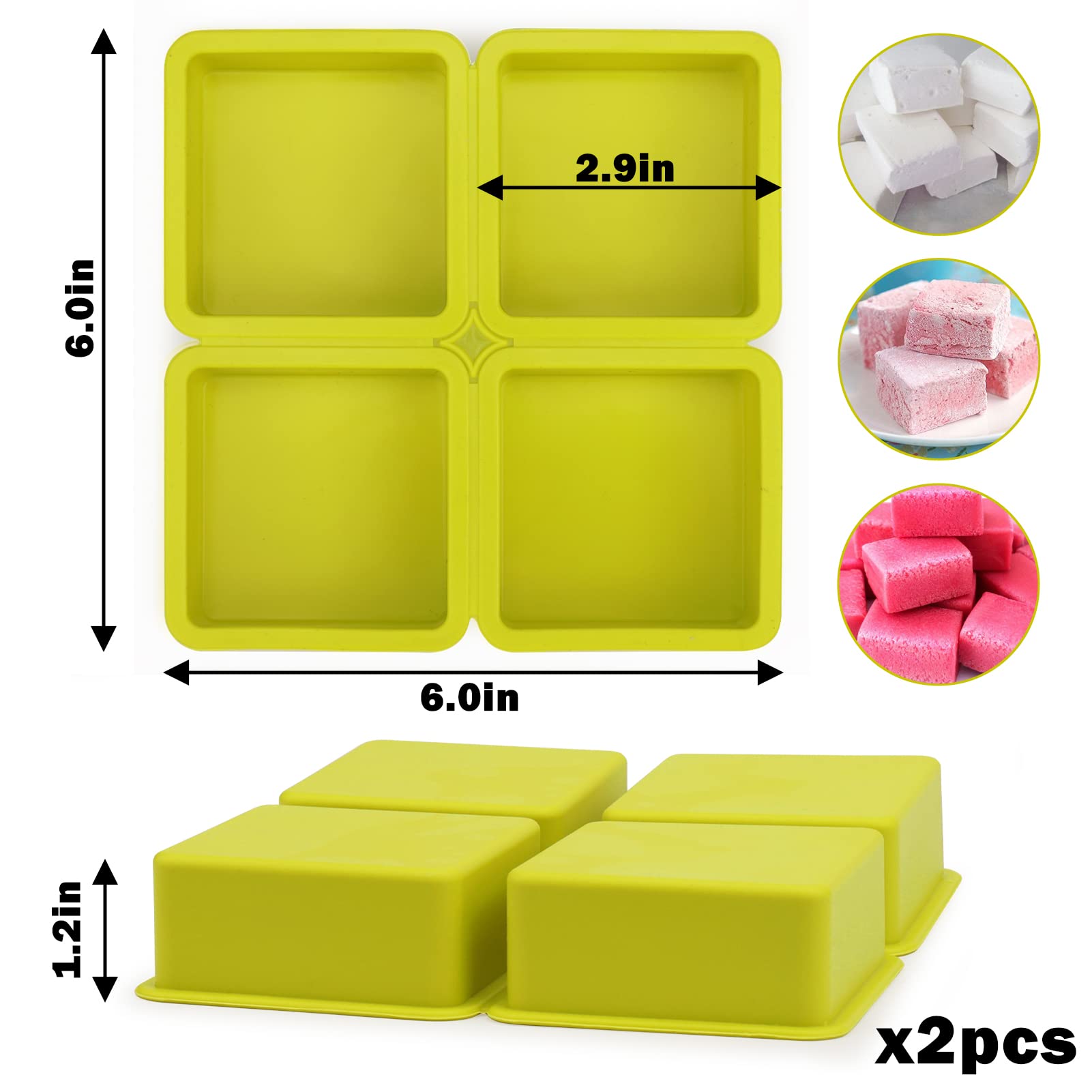 Vodolo Freeze Dryer Tray Dividers Silicone - Square Freeze Dryer Accessories for Dairy, Eggs, Ice Cream, Paste Food