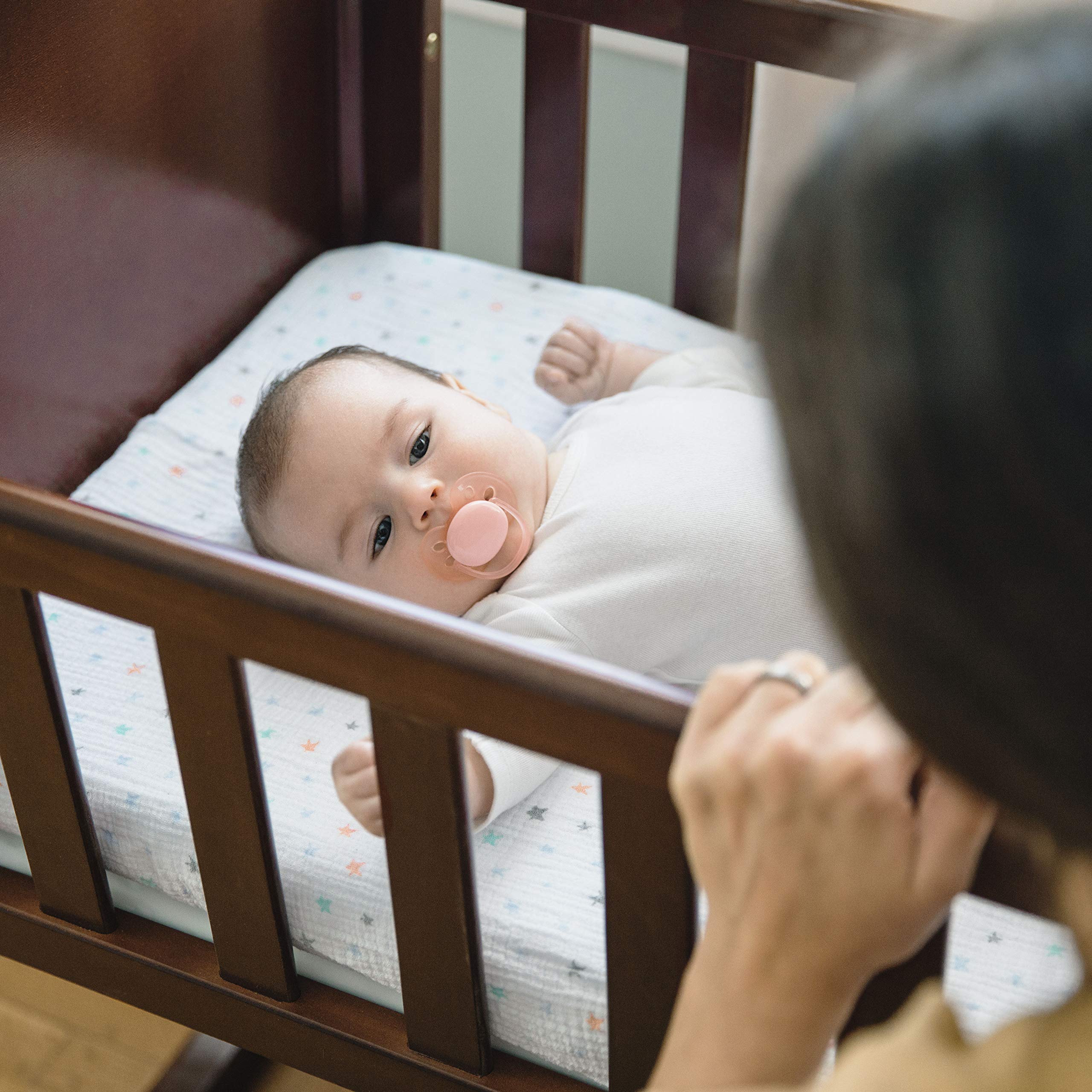 Baby Cradle Mattresses - White Cradle Mattress with Waterproof Vinyl Cover β Durable & Breathable Cradle Mattress (18" x 36" x 3")