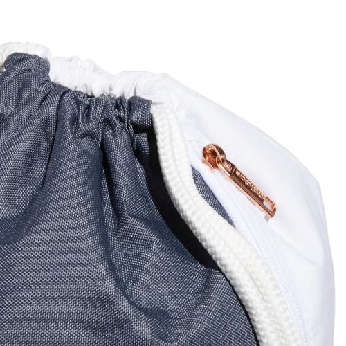adidas Classic 3S Sackpack, White/Rose Gold, One Size