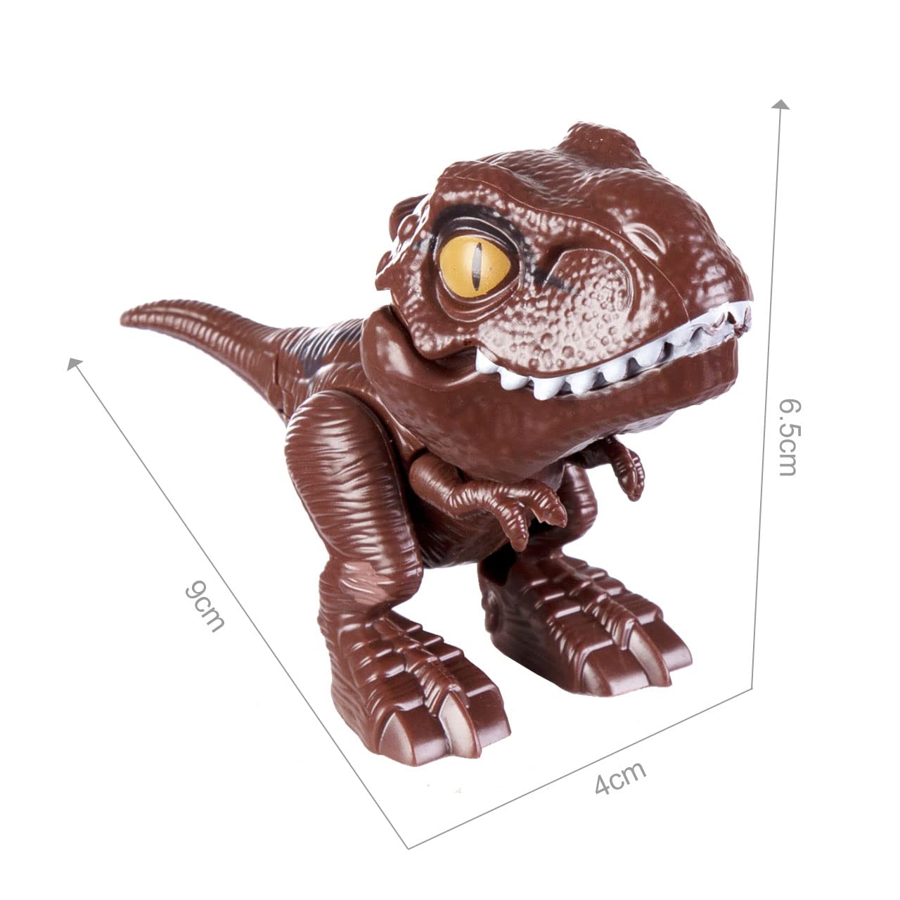 Berry President Dinosaur Toys for Kids 3-5, Dinosaurs Biting Fingers Puppets,Dinosaur Action Figures with Movable Mouths, Jurassic Dinosaur Toys (4 Dinosaurs)