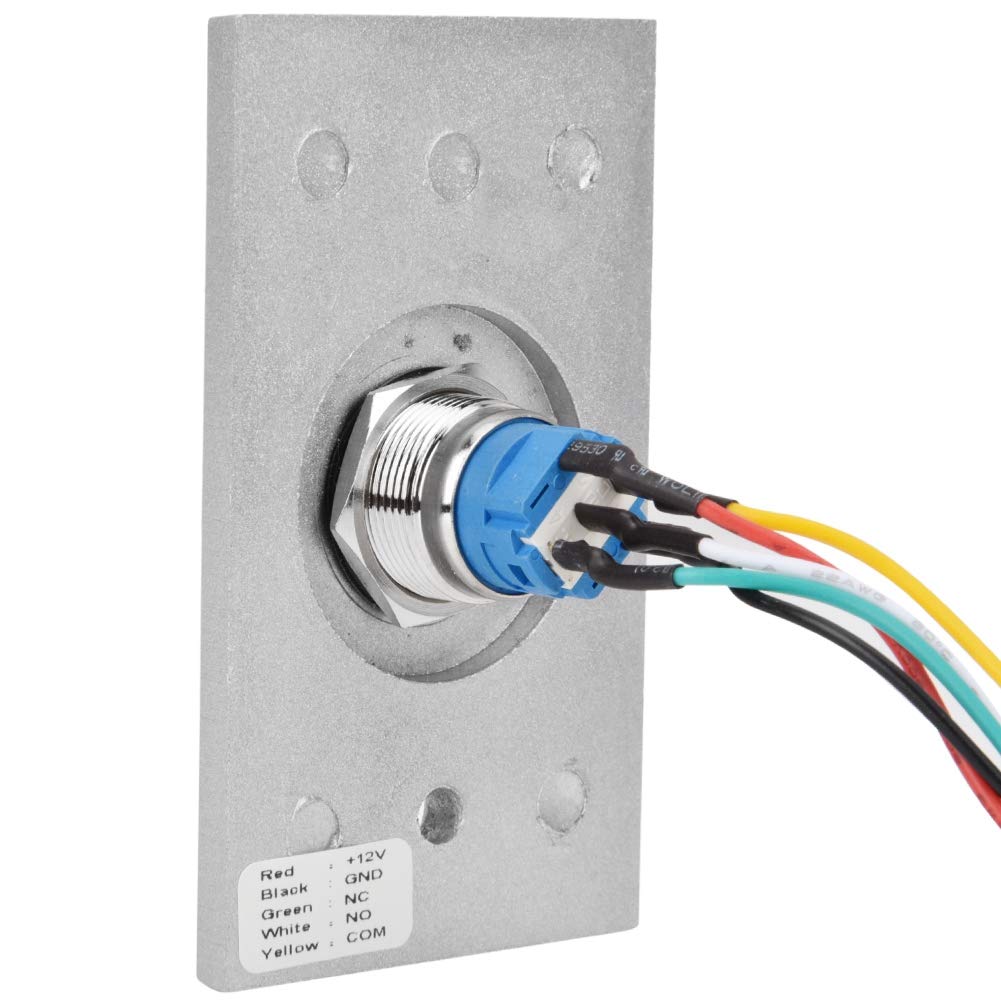 Door Access Control System Stainless Electric Steel Door Exit Button Door Push Release Button Push Button Switch with Indicator Light
