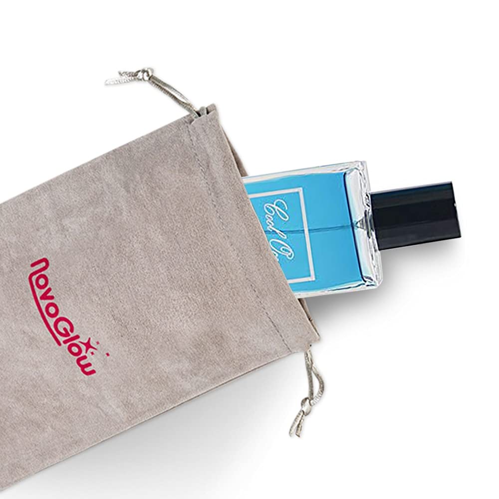 Secret Plus Cool Ocean Perfume for Men, EDP- 3.4 oz, Inspired by Cool Water of Davidoff with a NovoGlow Pouch Included