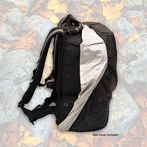 Ape Case, ACPRO4000, Backpack with wheels, Laptop compartment, Padded, Rain cover included, Adjustable straps, Camera backpack, Black (ACPRO4000),Large With Rollers