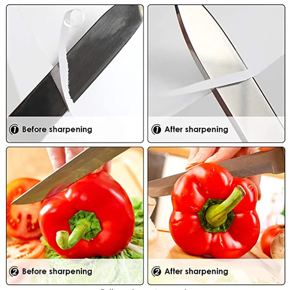 4-in-1 Original Knife Sharpeners,Kitchen Blade Vegetables Knives Scissors Sharpener for Chefs Choice Knife Sharpener Tools, Easily Restores Dull to Sharp