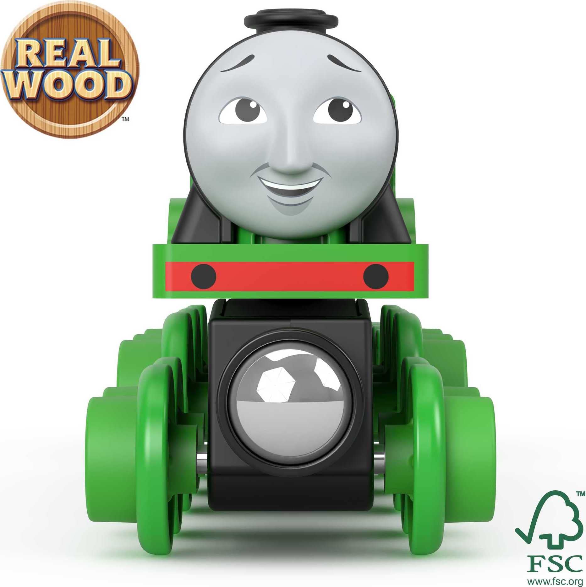 Thomas & Friends Wooden Railway Toy Train Henry Push-Along Wood Engine & Coal Car for Toddlers & Preschool Kids Ages 2+ Years (Amazon Exclusive)