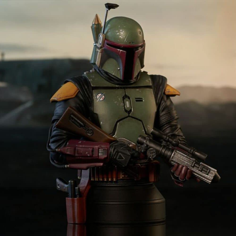 Diamond Select Toys Star Wars: The Book of Boba Fett: Boba Fett 1:6 Scale Bust,Multicolor,JAN221988