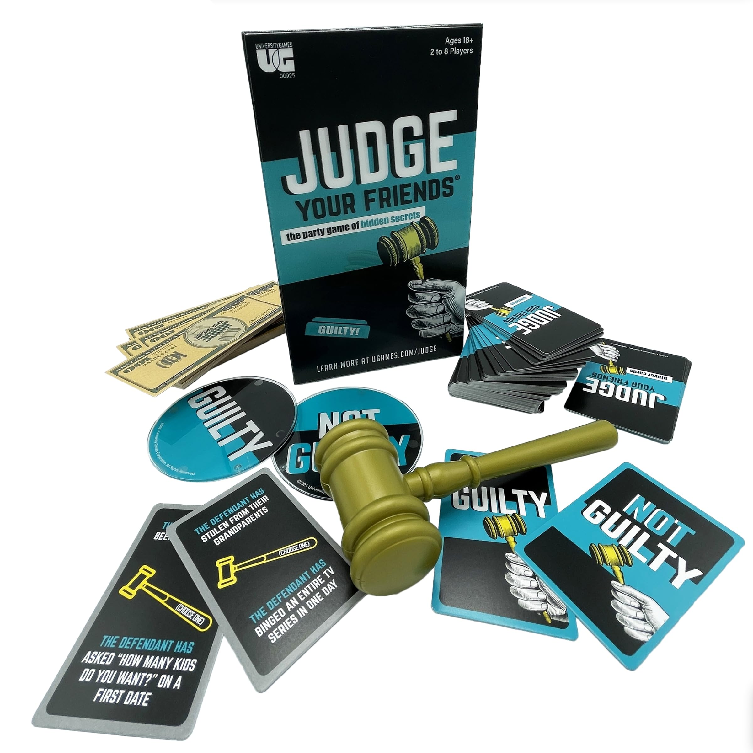 Judge Your Friends, The Hilarious Party Game of Hidden Secrets and Scenarios, Perfect for Game Night with Friends Ages 18 and Up, for 2 or More Players from University Games