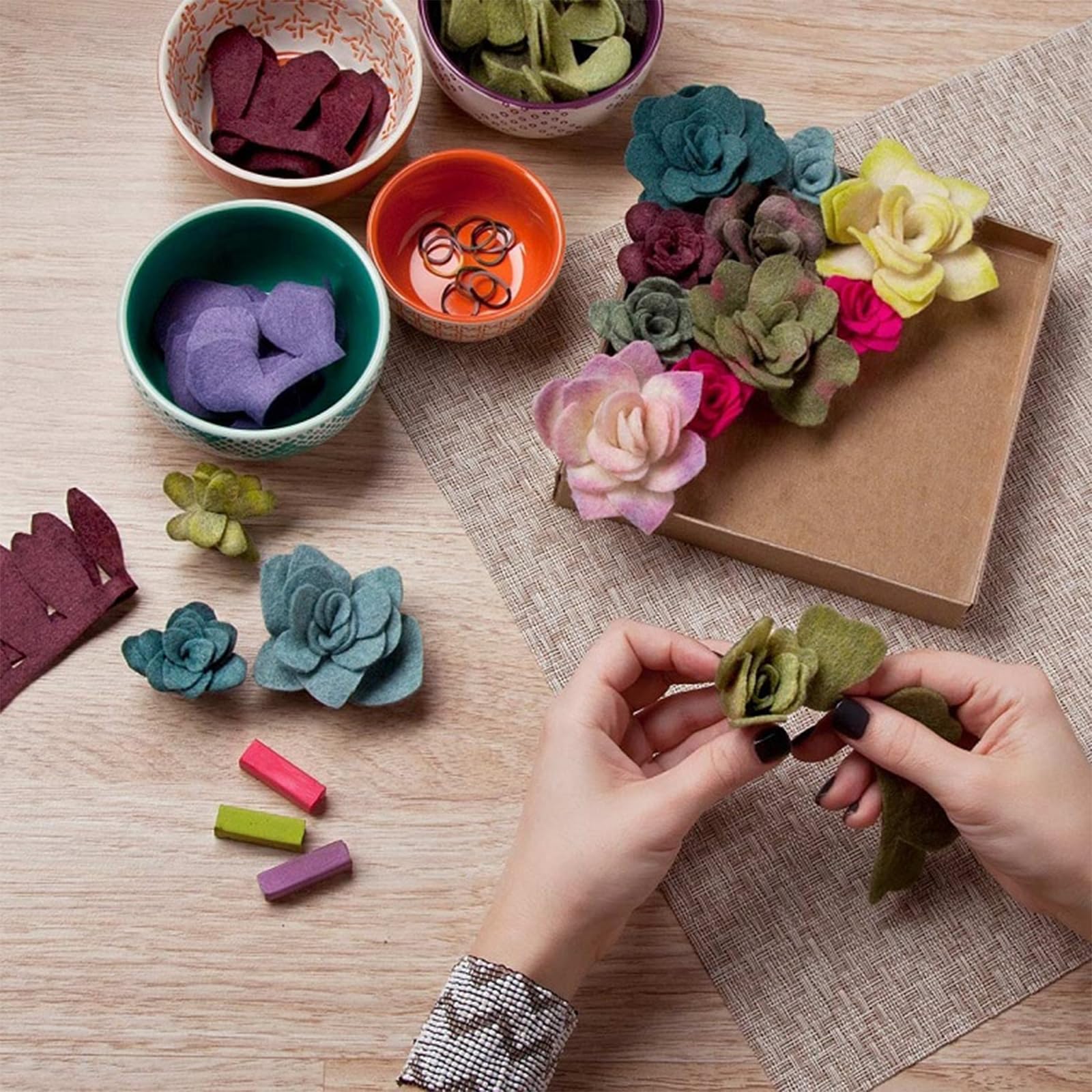 Acrylic Felt Fabric 72" X 36" Felt by The Yard,Wide 1.6mm Thick Acrylic Felt - Soft and Felt Sheets for DIY Arts & Crafts,Cushion, and Padding, DIY Arts & Crafts