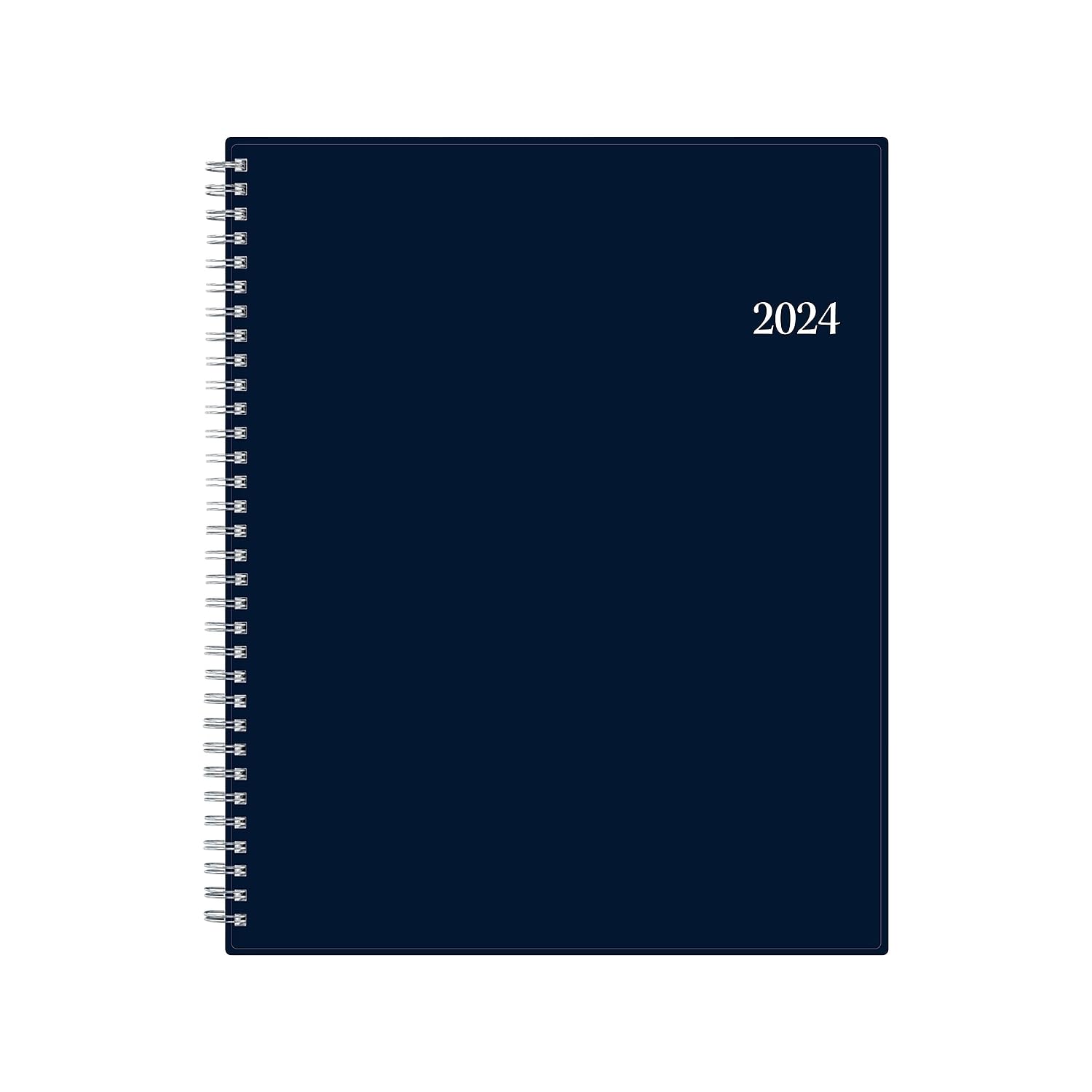 2024 Blue Sky™ Enterprise Weekly/Monthly Planning Calendar, 8-1/2" x 11", Navy Blue, January to December 2024, 142989