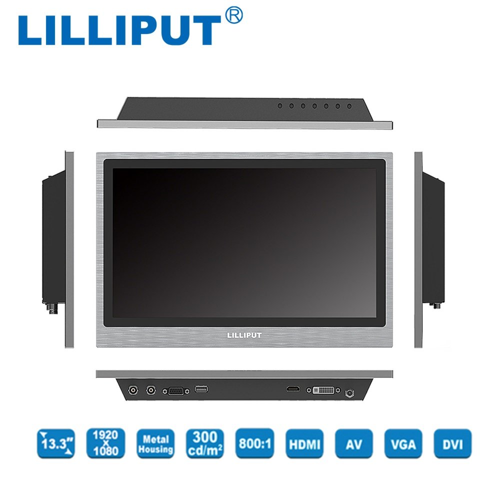 LILLIPUT 13.3" TK1330-NP/C/T-B OPEN FRAME VERSION Full HD HDMI monitor with capacitive touch function