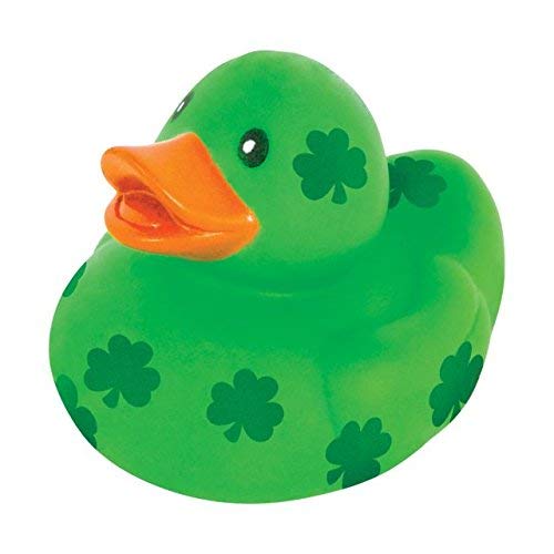 amscan St. Patrick's Day Duck Toy 1 Pc, 2 1/2" x 1 1/2", Green