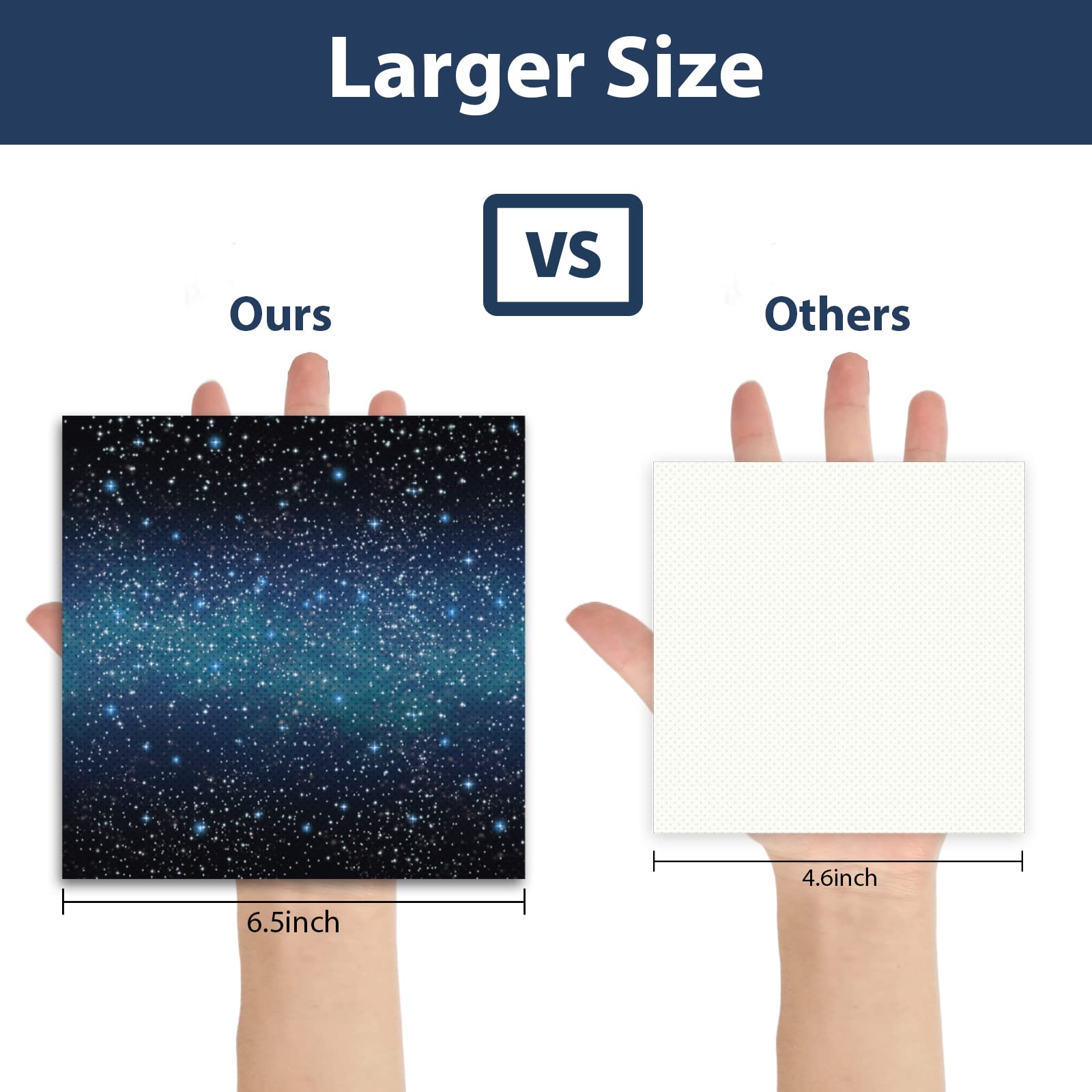 50 Pcs Space Starry Napkins Galaxy Party Napkins Supplies Decorations Lunch Paper Napkins for Outer Space Birthday Baby Shower