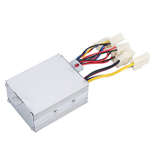 24V Brushed Motor Controller,Alomejor 24V 500W Controller Motore Spazzolato, Brush Motor Controller, 24V 500W Brushed Speed Motor Controller Box for Electric Bicycle Scooter E-Bike
