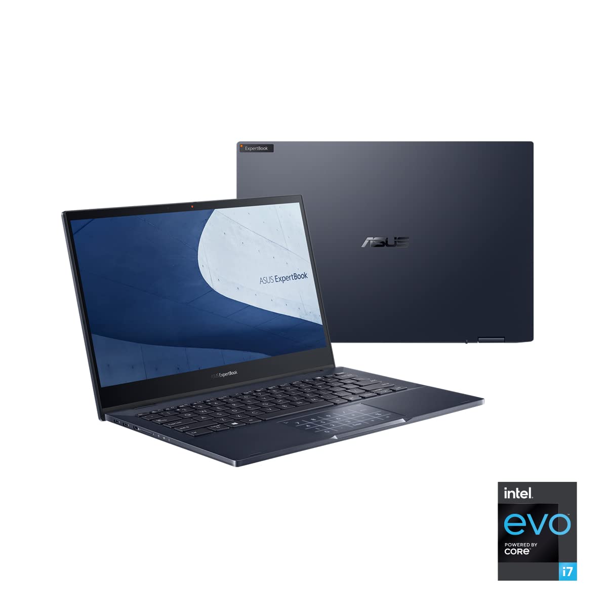 ASUS ExpertBook B5 Thin & Light Flip Business Laptop, 13.3” FHD OLED, Intel Core i7-1165G7, 1TB SSD, 32GB RAM, all day battery, Enterprise-grade video conference, NumberPad, Win 10 Pro, B5302FEA-XH77T