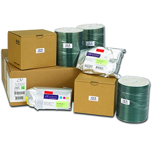 Rimage Everest 600/400 CD-R Media Kit - 1,000 Rimage Professional Classic CD-Rs (White Top, Diamond Dye), 2 CMY Ribbons, 2 Retransfer Rolls