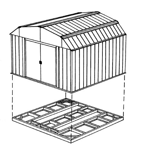 Arrow Sheds FDN106 Base Kit for 4'x10', 8'x6' & 10'x6' Arrow sheds