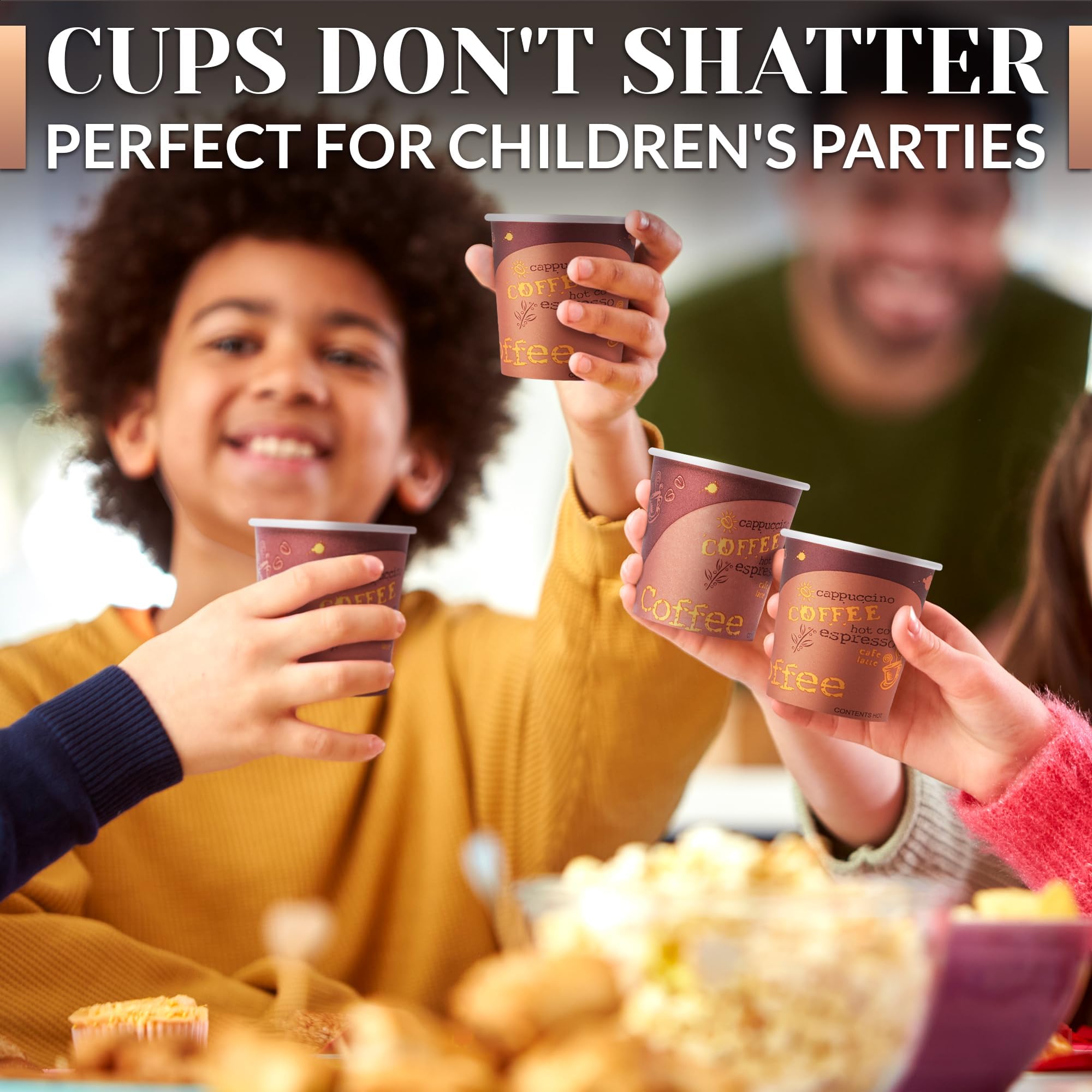3 Oz Disposable Espresso Cups for Hot Drinks - 200Pcs Paper Espresso Cups for Party Cups Disposable Coffee Shots Cups for Wedding Travel Cup - Hot Coffee Cups for Espresso Cup Set Small Paper Cups