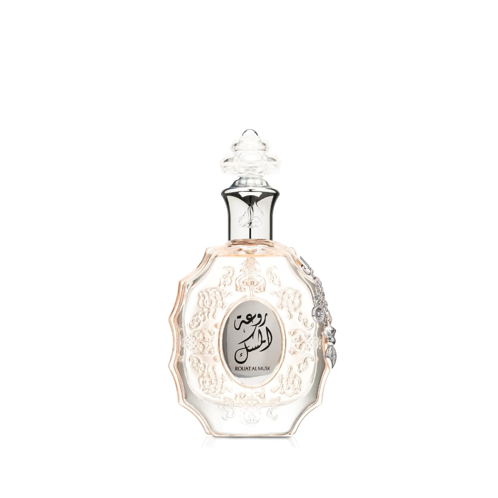 Lattafa Perfumes Rouat Al Musk for Unisex Eau de Parfum Spray, 3.40 Ounces / 100 ml
