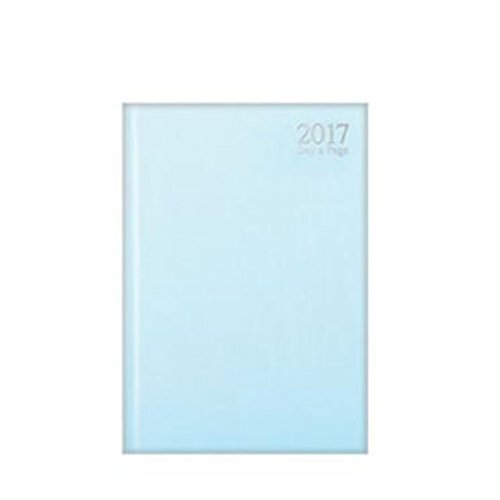 2017 A5 Diary Day to View Pastel Pink Blue Or Purple Hard Back Cover Office Home