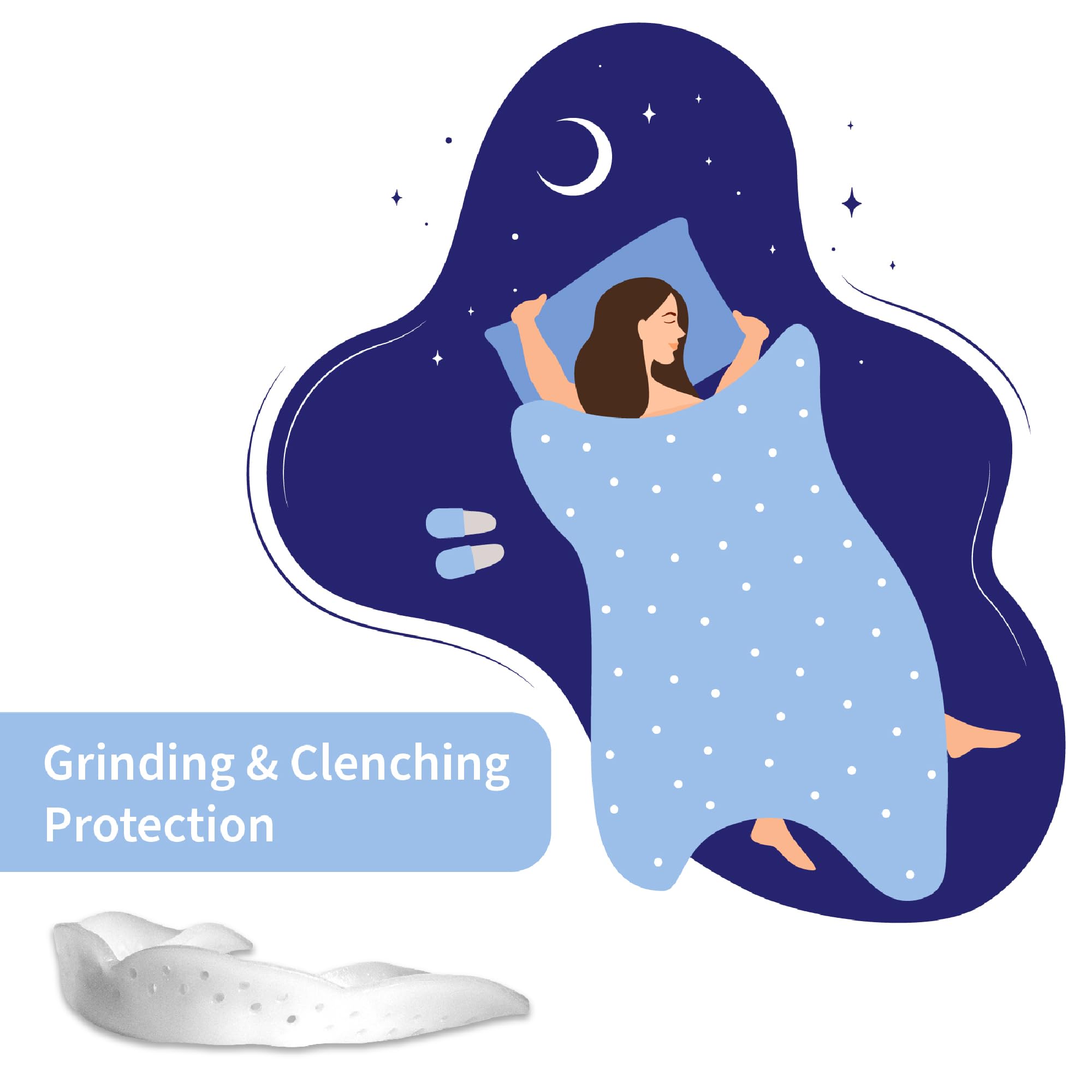 SOVA Aero Night Guard - 1.6mm Thin - Custom-Molded Fit - Protects Against Nighttime Teeth Grinding & Clenching - FSA/HSA Eligible - Odor & Taste Free - Remoldable Up to 20 Times - Non Toxic