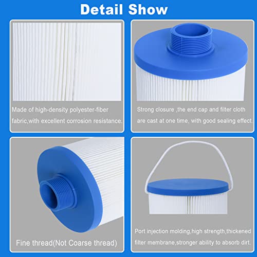 303279 Spa Filter Compatible with Watkins ๐ฏ๐ฌ๐ฏ๐ฎ๐ณ๐ต, ๐๐-๐ฎ๐ฐ๐ฌ๐ฎ, PFF42TC-P4, 78460, SD-01322, 5CH-37, LSX1057 Free Flow and Lifesmart Hot Tub Filter, 1 1/2" MPT Finer Thread Spa Filter - 2 Packs