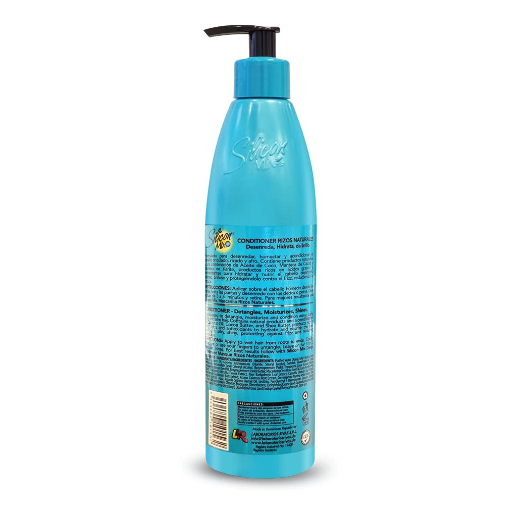 SILICON MIX CONDITIONER FOR NATURAL HAIR | RIZOS NATURALES |FOR CURLY HAIR | AFRO | 16 OZ