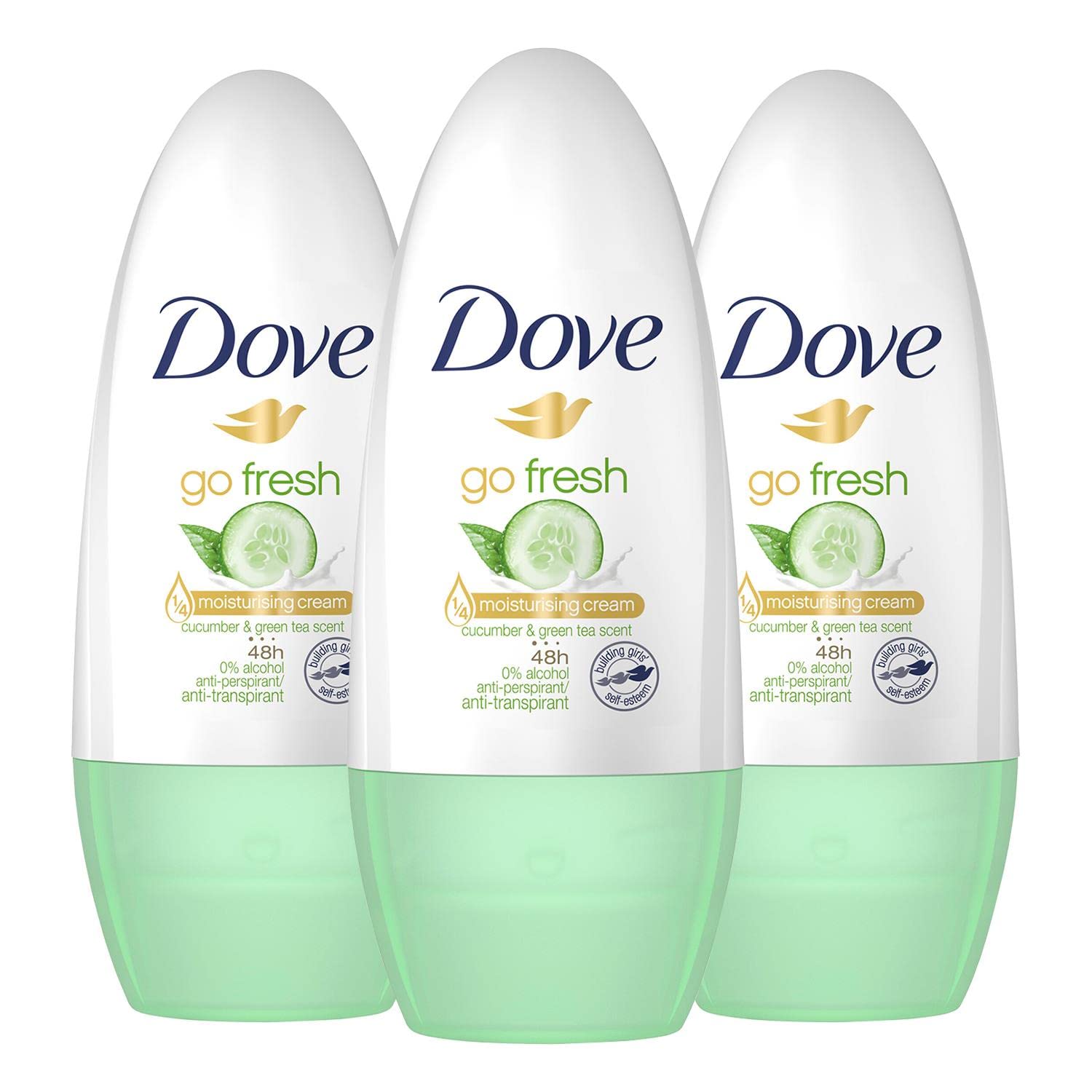 Dove Go Fresh Cucumber Roll-On Anti-Perspirant Deodorant 50 ml - Pack of 3