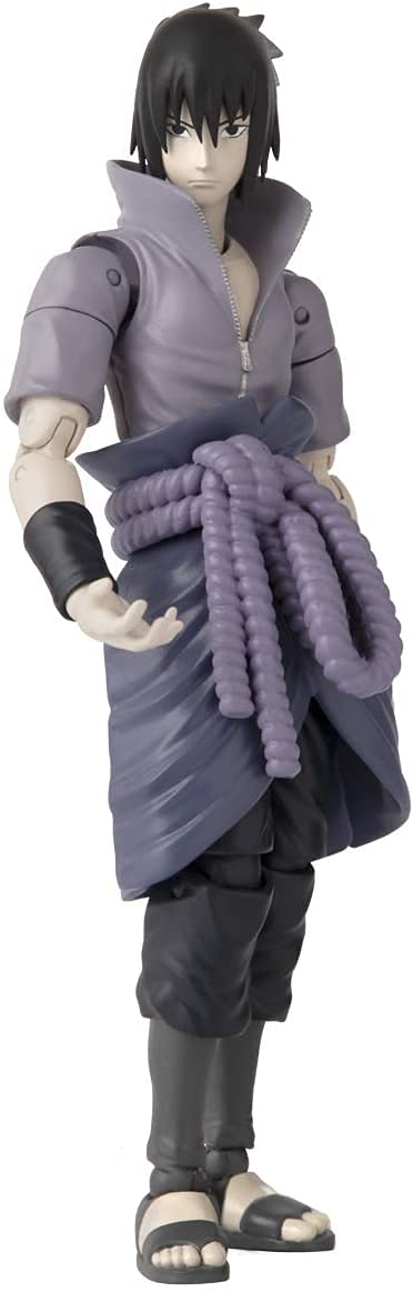 Bandai Naruto Anime Heroes Sasuke Uchiha Toy Action Figure Toy Bundle with 2 My Outlet Mall Stickers