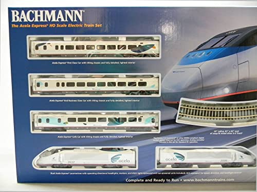 Bachmann Trains - Amtrak Acela DCC Equipped Ready To Run Electric Train Set - HO Scale 0.5 Liters