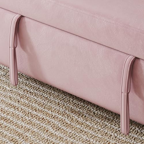 54"W Loveseat Sofa Convertible Sleeper Sofabed ,2 Seater Functional Love Seat Sofa&Couch W/Pull Out Couch Bed, Reclining Backrest and Reversible Pillows Armrests for Office Apartment RV Living Room