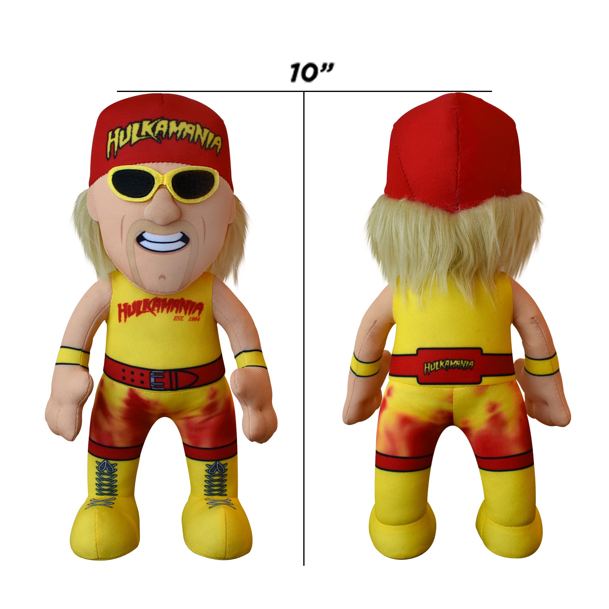Bleacher Creatures WWE Hulk Hogan 10" Plush Figure - A Wrestling Superstar for Play or Display