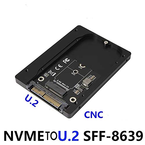 Mustpoint M.2 to U.2 Adapter - for M.2 PCIe NVMe SSDs - PCIe M.2 Drive to U.2 (SFF-8639) Host Adapter - M2 SSD Converter (U2M2E125)
