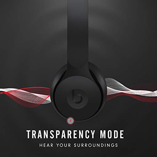 Apple Beats Solo Pro Wireless Noise Cancelling On-Ear Headphones H1 Headphone Chip, Class 1 Bluetooth, Active Noise Cancelling, Transparency, 22 Hours of Listening Time - Black