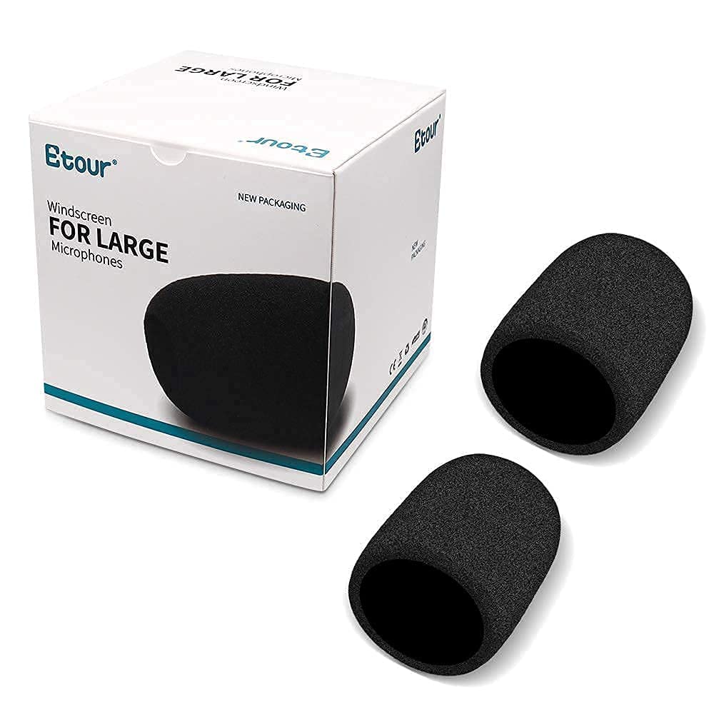 AT2020 Microphone Pop Filter,Made from Quality Sponge Material that Filters Unwanted Recording and Background Noises - Compatible with Audio-Technica AT2020 line of microphones-2pcs
