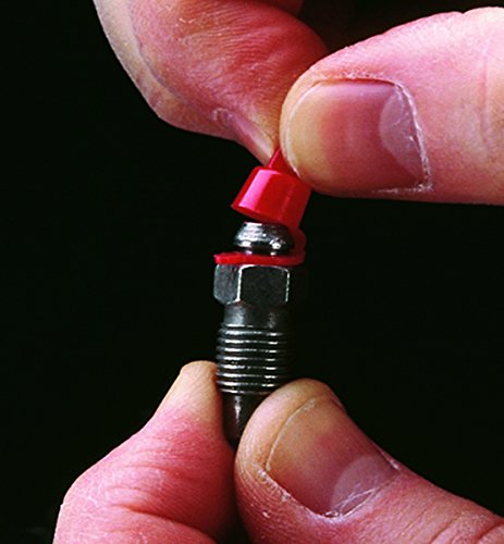 Caplugs 99394945 Plastic Grease Cap to Cap Grease Fitting. Fitting OD .234" GC-5, PE-LD, Fitting Od .234", Red (Pack of 100)