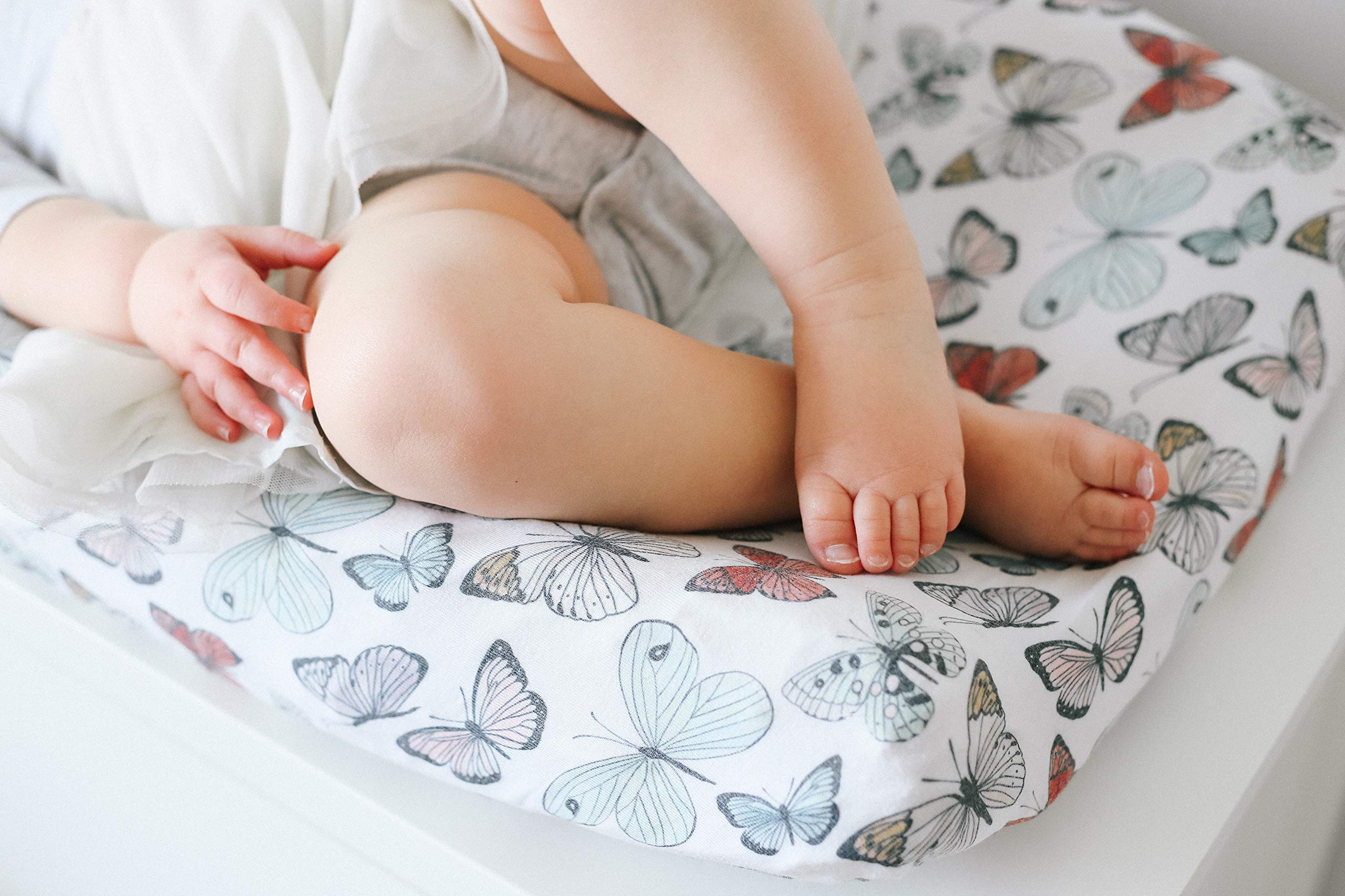 Copper Pearl Premium Knit Changing Pad Cover Soft, Stylish, and Universal Fit for All Standard Diaper Changing Pads, Trendy Design Changing Pad Covers, Dot
