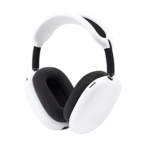 AIDERLOT Silicone Case Cover for AirPods Max,Anti-Scratch Ear Cups Cover and Headband Cover for AirPods Max,Airpods Max Headphone Silicone Ear Cups(White)