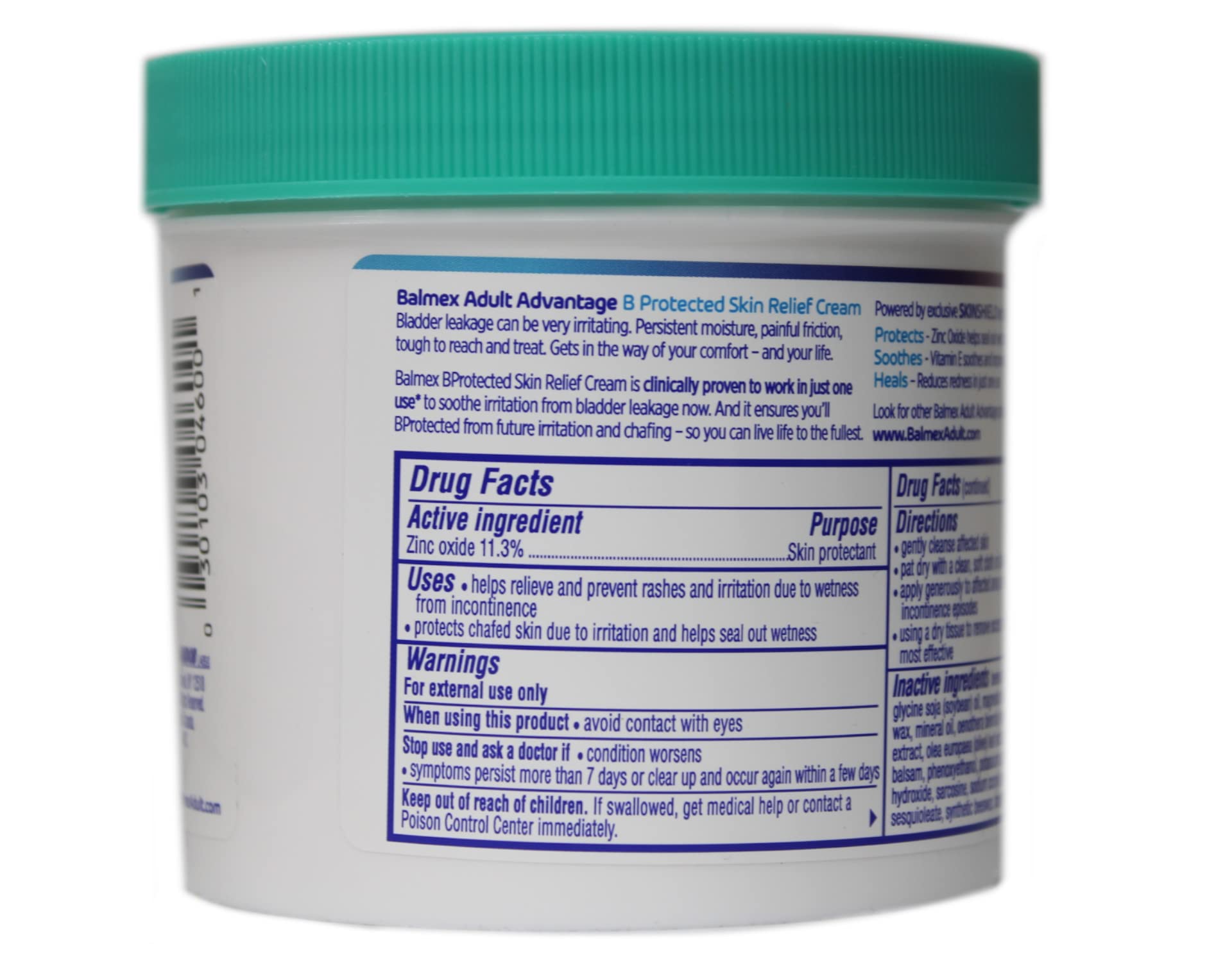 Balmex Adult Care Rash Cream 12 oz (pack of 6)