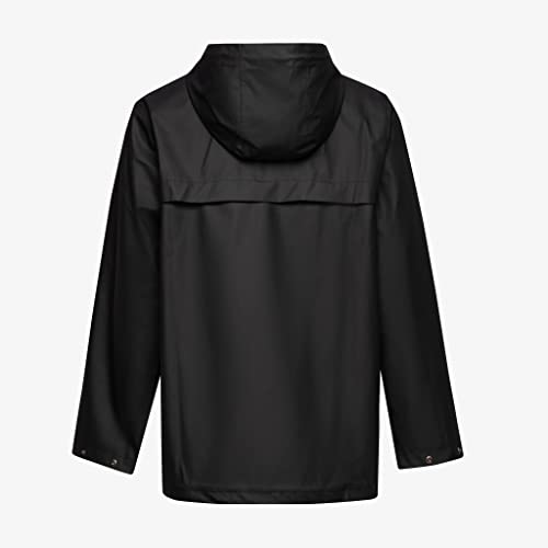 Arctix Men's Standard Hail Rain Jacket, Black, Medium